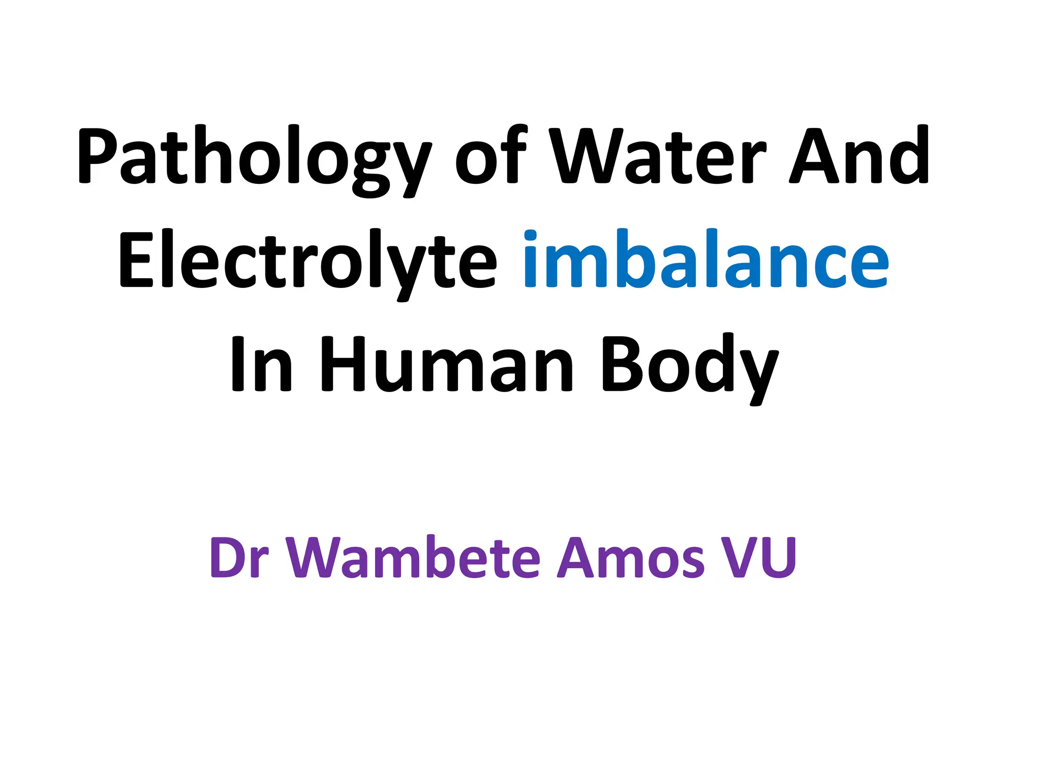 pathology of water and electrolyte imbalance.5.pdf | Chemistry | Science