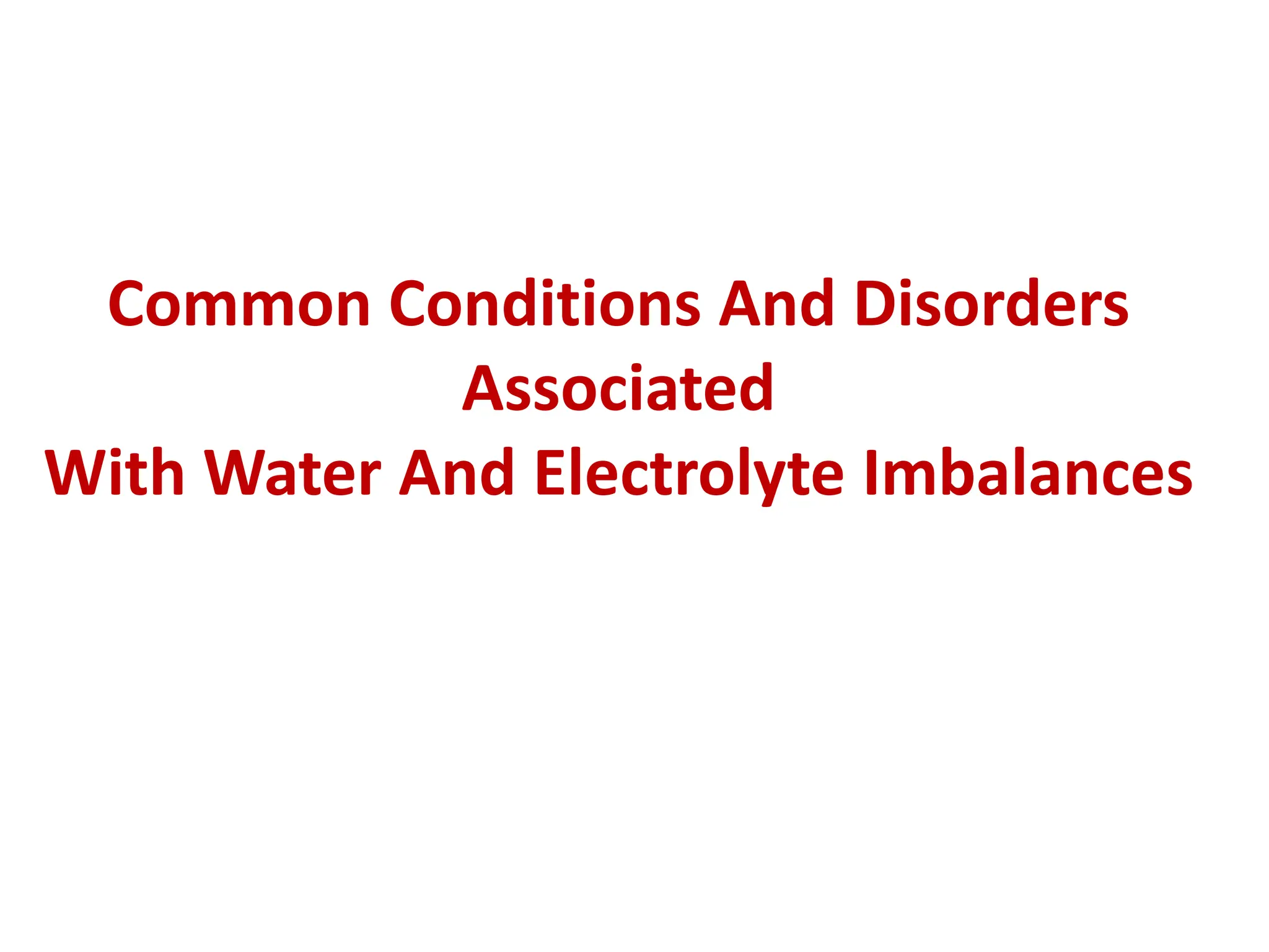 pathology of water and electrolyte imbalance.5.pdf | Chemistry | Science