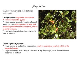 Pathology & pathogenesis of different toxins, poisons other than ...
