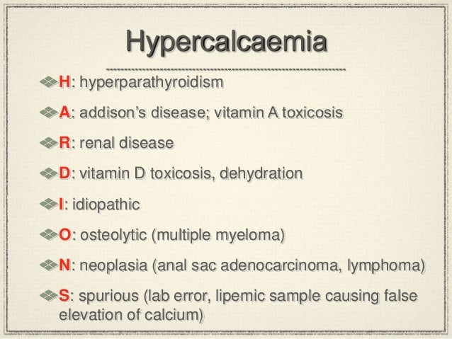 Hypercalcaemia of Malignancy