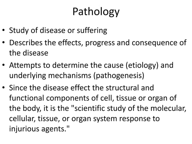 Pathology& terminology | PPT