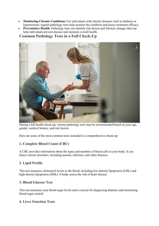 Pathology Test: A Guide to Full Check-Up | PDF | Diseases and ...