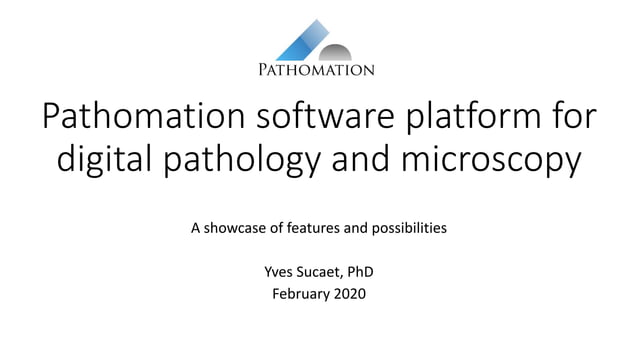 Pathomation product showcase | PPT