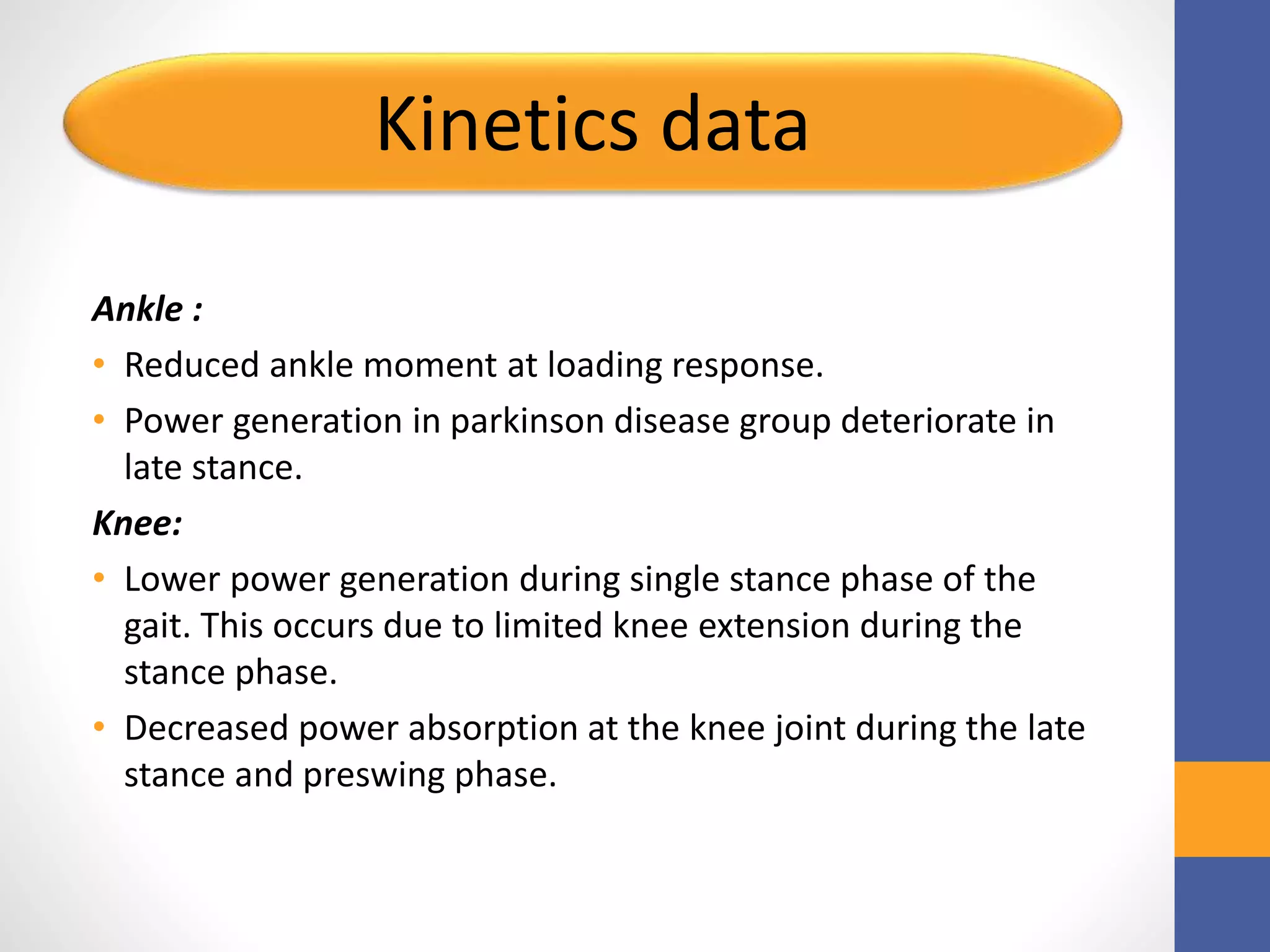 Pathomechanics of parkinson disease gait | PPTX