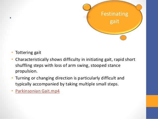Pathomechanics of parkinson disease gait