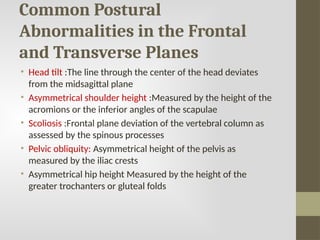 Pathomechanics of Posture: A Physiotherapy Module | PPTX