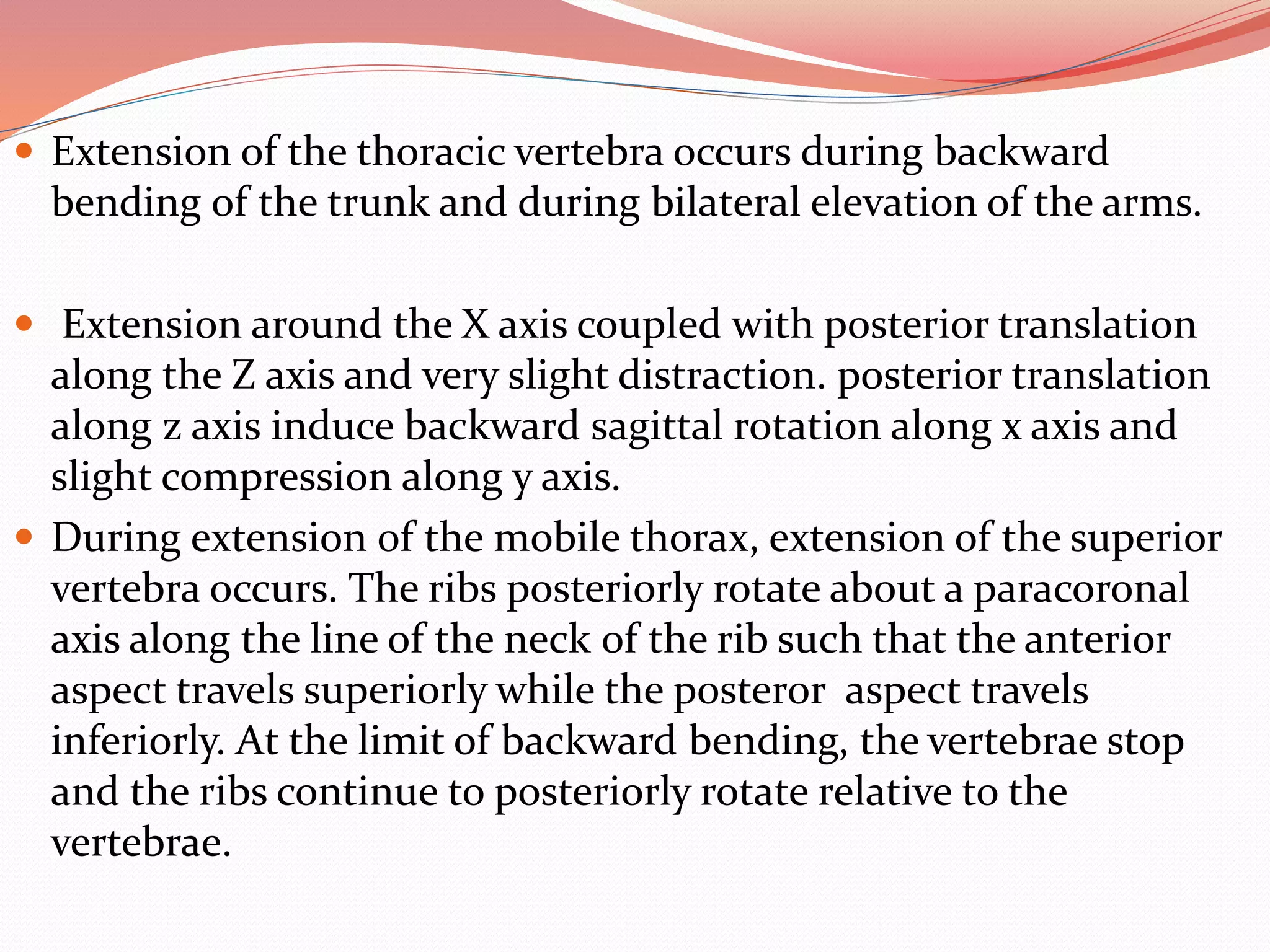 Pathomechanics of thoracic spine disease | PPTX