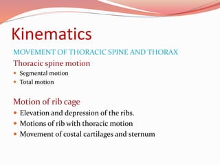 Pathomechanics of thoracic spine disease | PPT