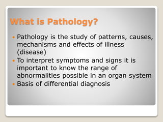 Pathology & micro biology intro | PPTX