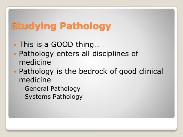 Pathology Meaning