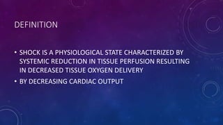 PATHOPHSIOLOGY OF SHOCK.pptx BY TAHER & MONJ - MBBS 1ST YR | PPTX