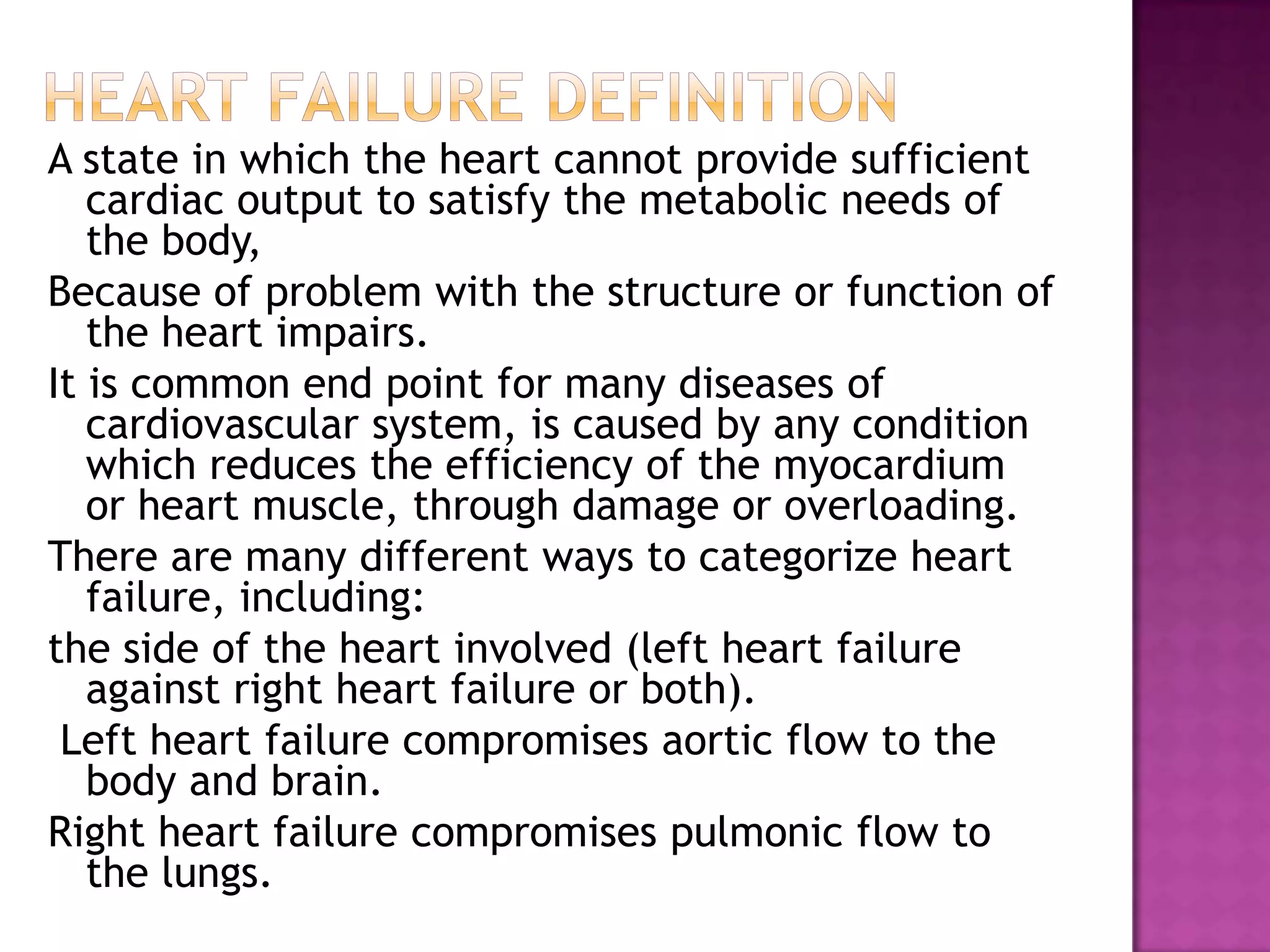 Pathophsyology left ventricular failure | PPTX