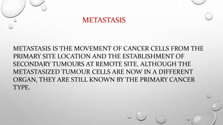 Pathophysiological overview of cancer | PPT