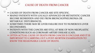 Pathophysiological overview of cancer | PPTX