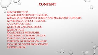 Pathophysiological overview of cancer | PPT