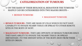 Pathophysiological overview of cancer | PPTX