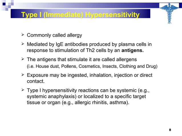 Hypersensitity, And Types of Hypersensitivity I, II, III, IV | PPT