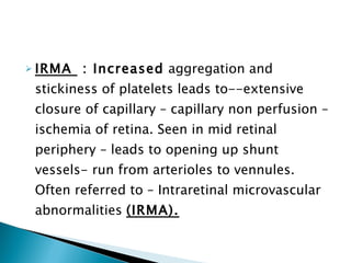 Retinal lesions Pathophysiology | PPT