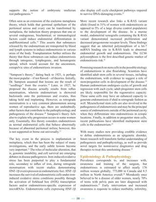 Diagnosis & Management of Endometriosis: pathophysilogy to practice | PDF