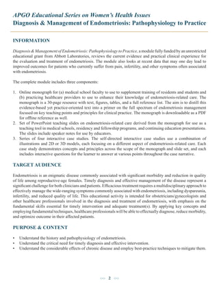 Diagnosis & Management of Endometriosis: pathophysilogy to practice | PDF