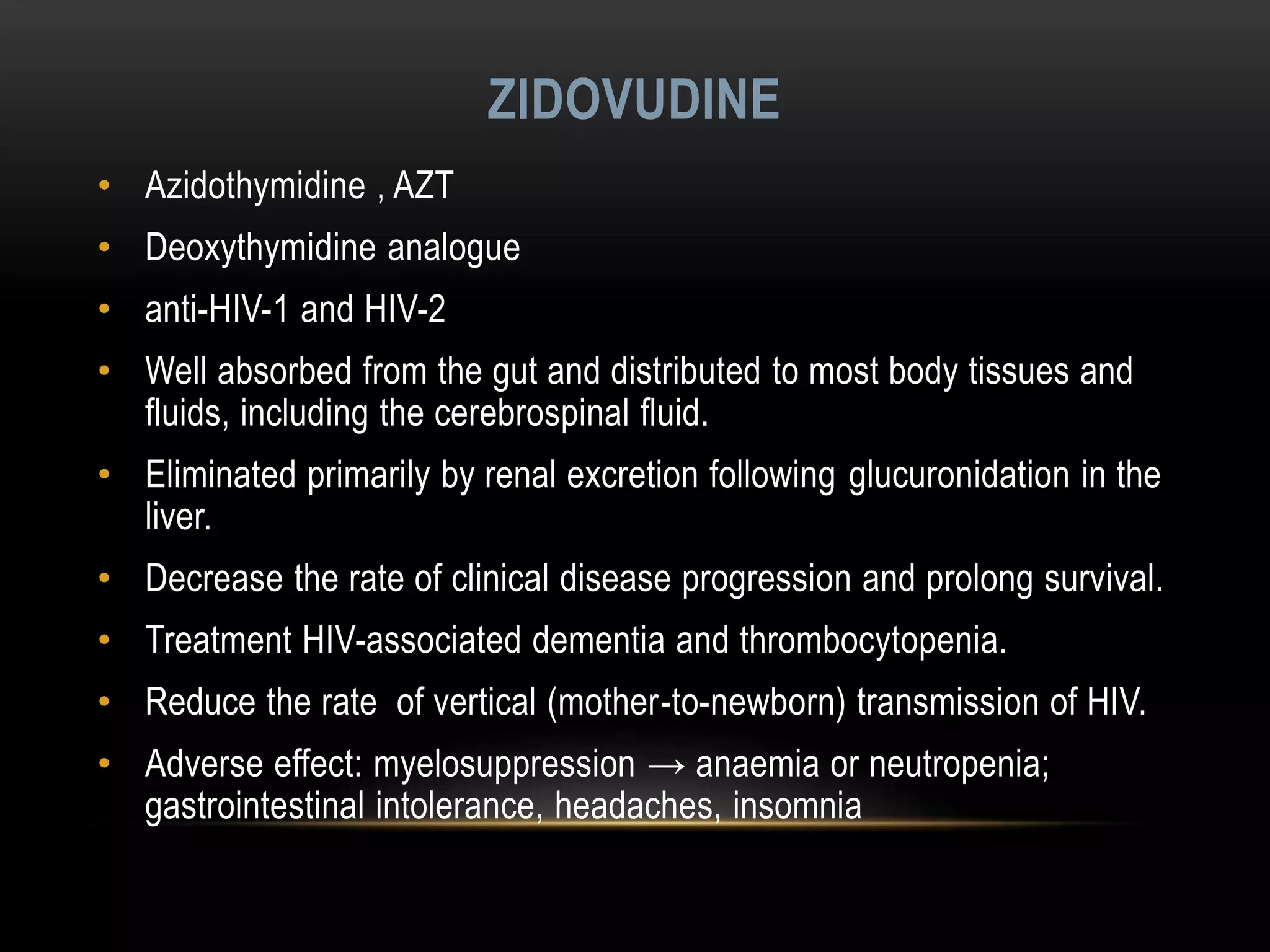 Pathophysiology and drug therapy of hiv | PPTX
