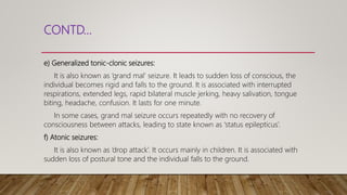 Pathophysiology and management of epilepsy | PPTX