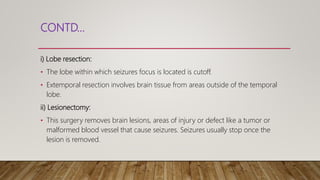 Pathophysiology and management of epilepsy | PPTX