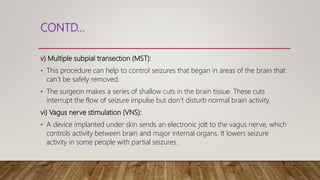 Pathophysiology and management of epilepsy | PPTX