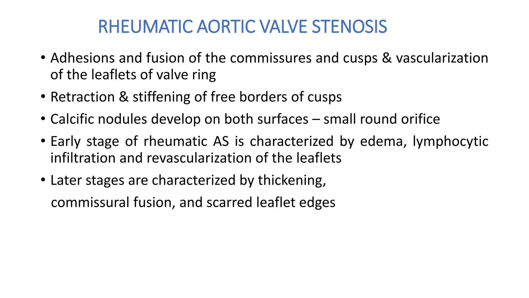 Pathophysiology aortic valve disease | PPTX