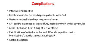 Pathophysiology aortic valve disease | PPTX