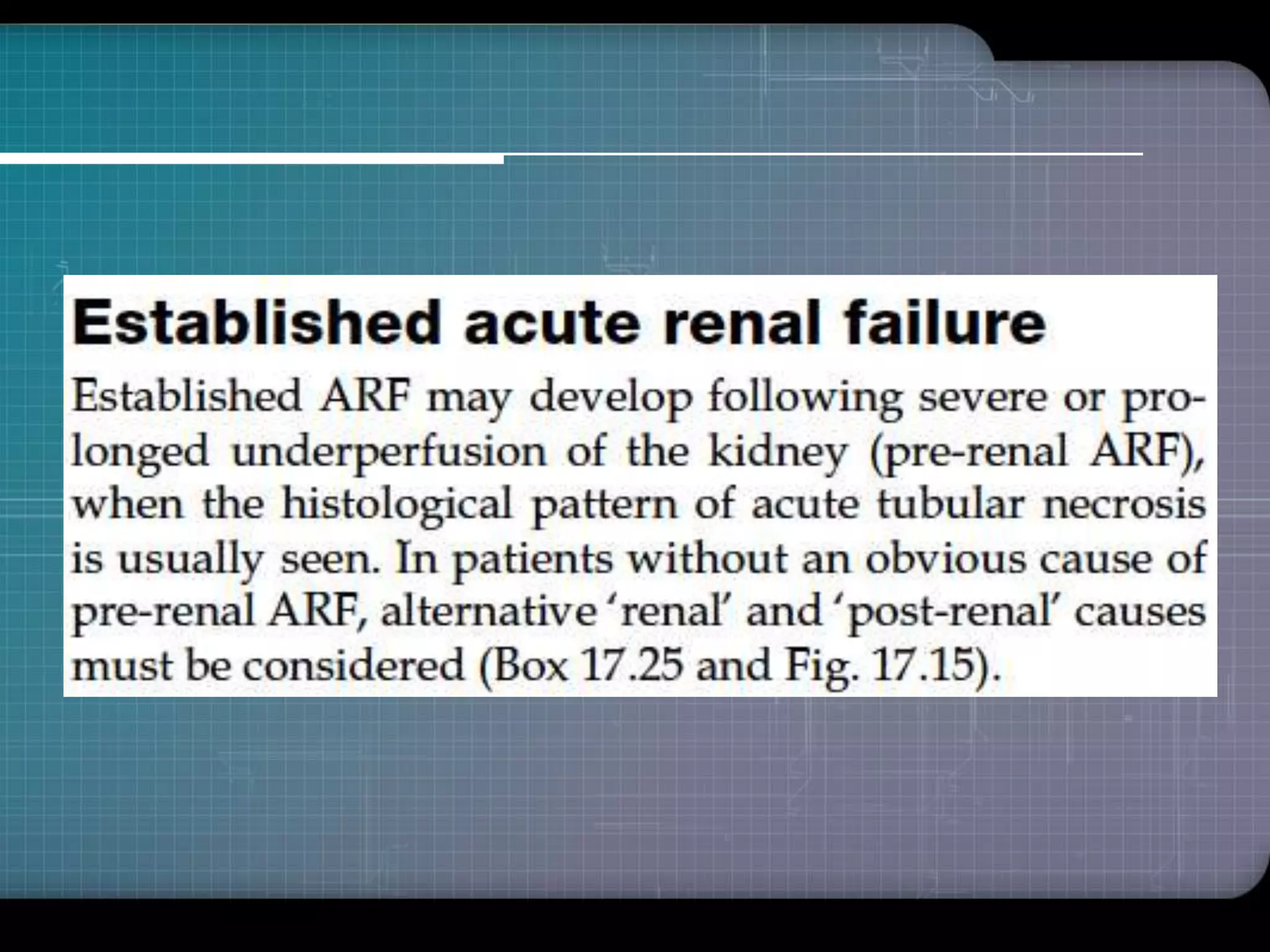 Pathophysiology arf. | PPTX