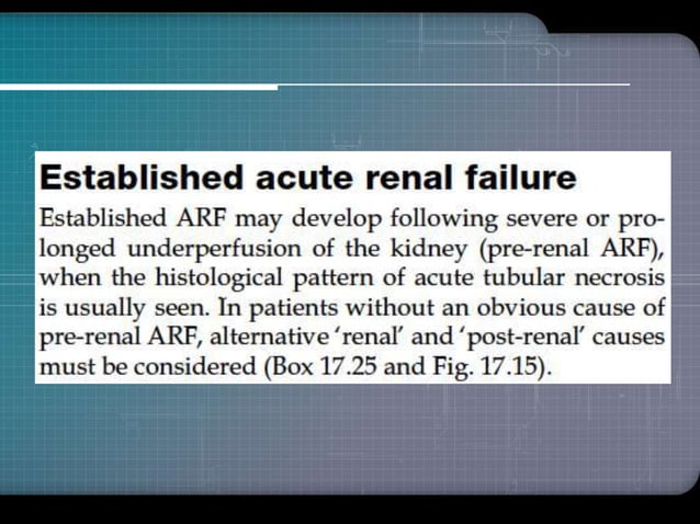 Pathophysiology arf. | PPT