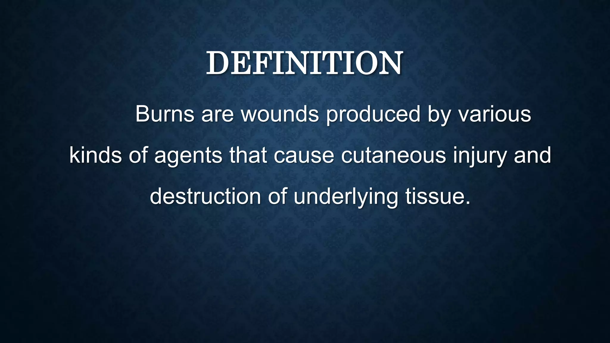 Pathophysiology and complications of burn | PPTX