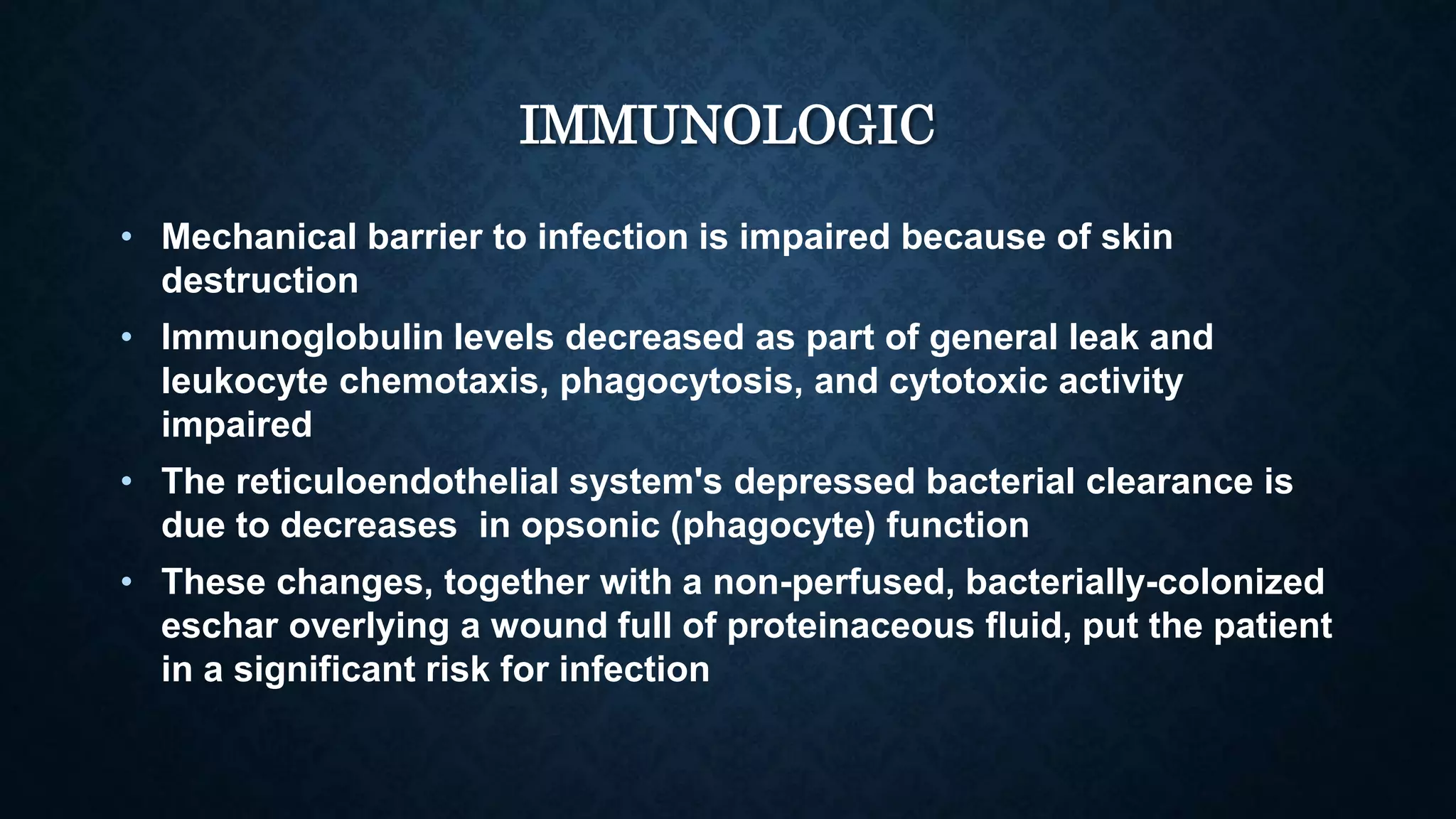 Pathophysiology and complications of burn | PPTX