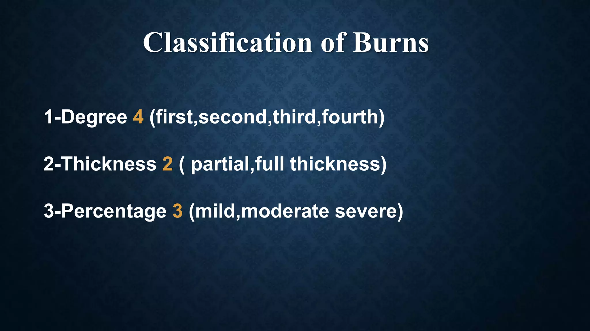 Pathophysiology and complications of burn | PPTX