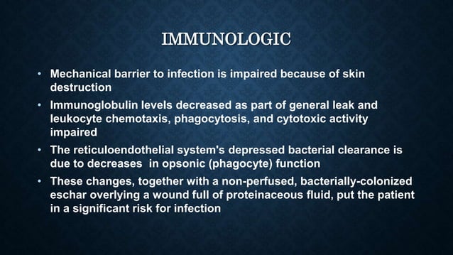 Pathophysiology and complications of burn | PPTX | First Aid | Injuries