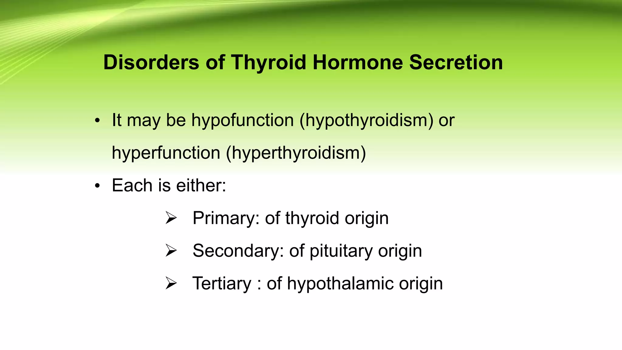 Pathophysiology endocrine disorders nursery. | PPTX