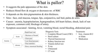 pale and sweat in heart disease | PPT