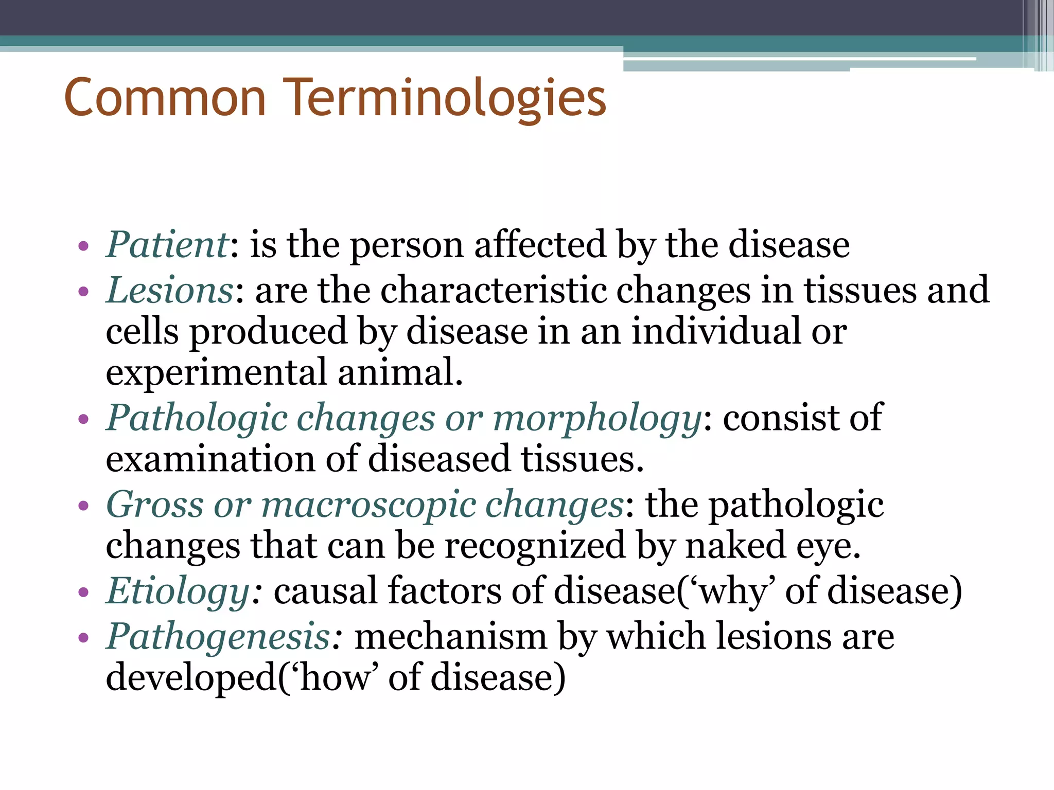 Introduction to Pathology | PPT