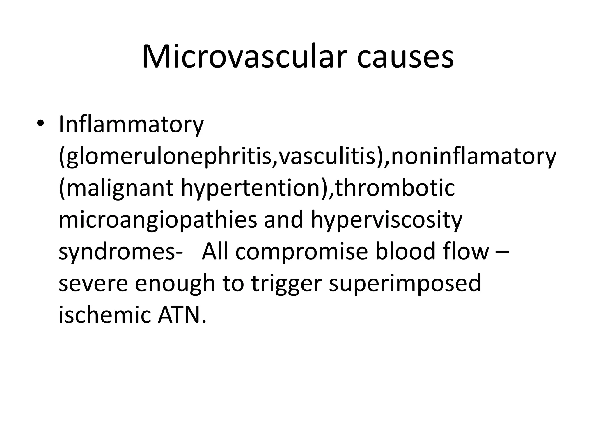 Pathophysiology of acute kidney injury | PPTX