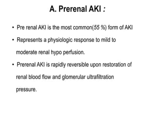 Pathophysiology of acute kidney injury | PPTX