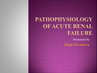 Pathophysiology of Acute Renal Faliure | PPTX
