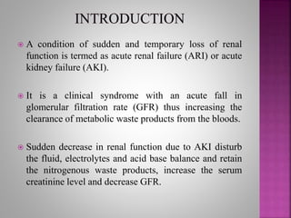 Pathophysiology of Acute Renal Faliure | PPTX