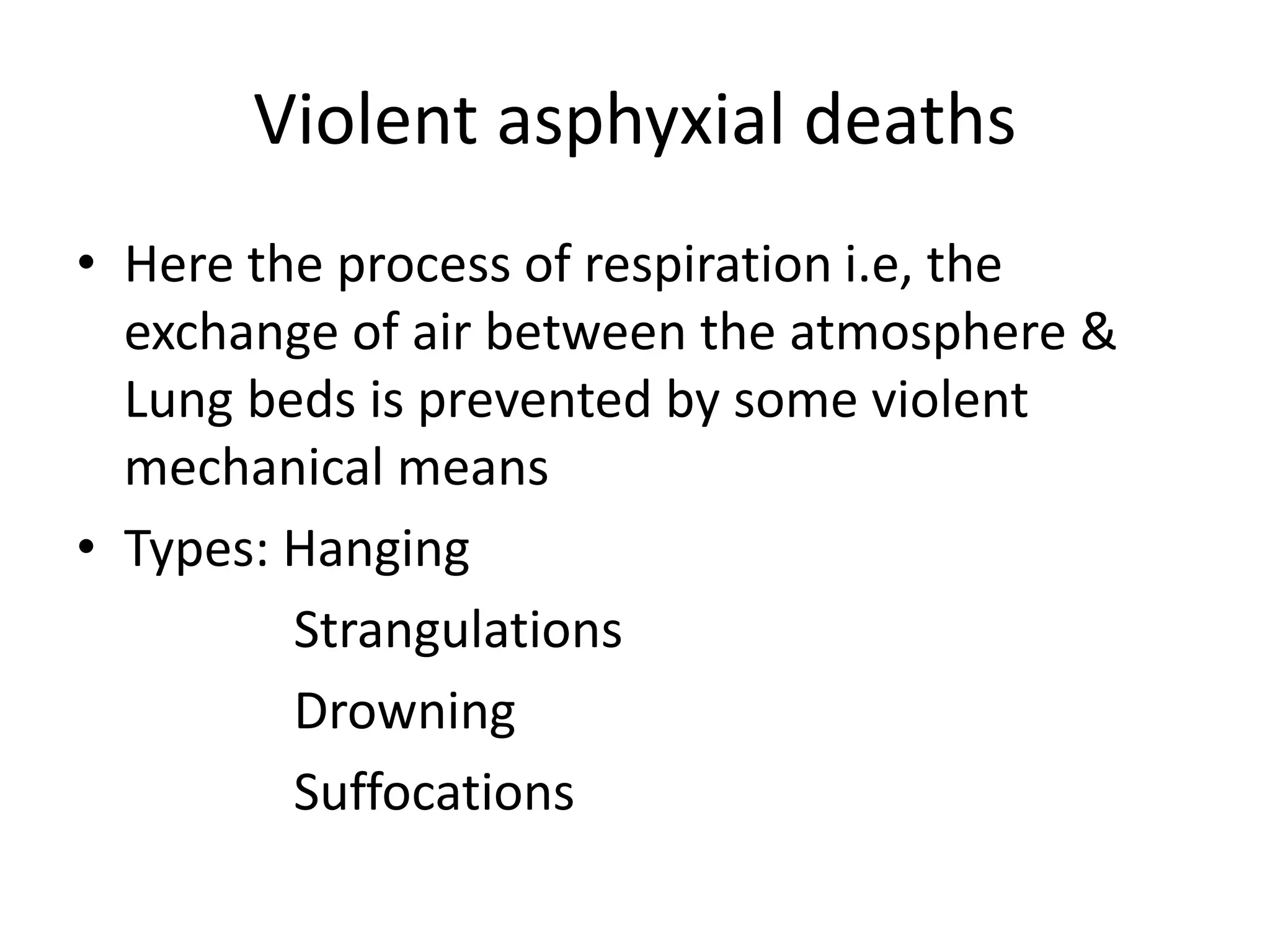 Pathophysiology of asphyxia & drowning | PPTX