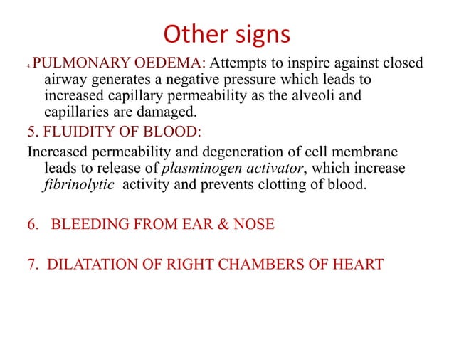 Pathophysiology of asphyxia & drowning | PPTX