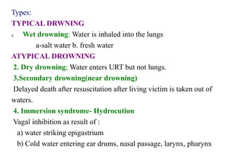 Pathophysiology of asphyxia & drowning | PPTX