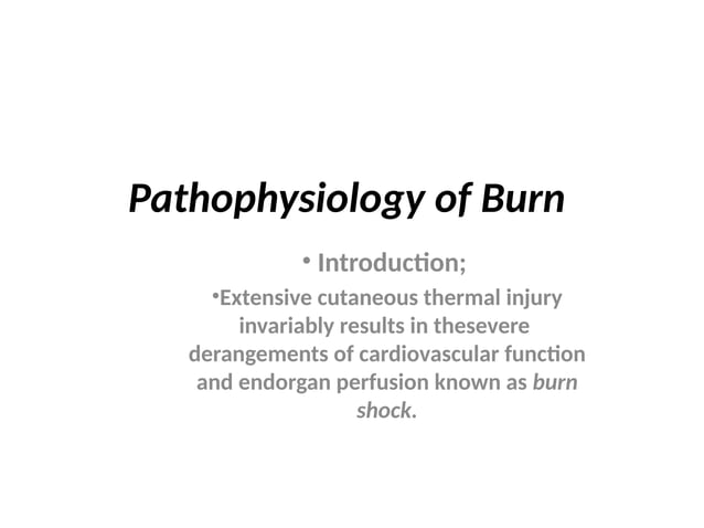 masterclass in pathophysiology of burn.pptx