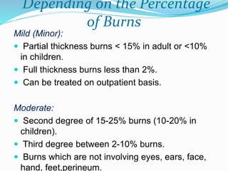 Pathophysiology of burns | PPTX