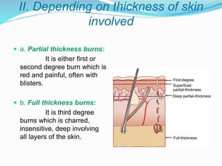 Pathophysiology of burns | PPTX
