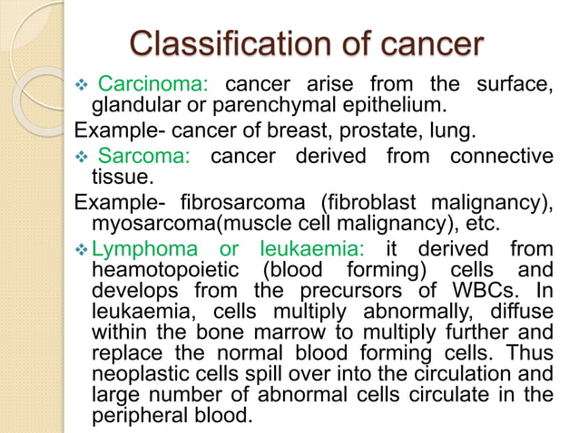 Pathophysiology of cancer | PPTX | Cancer | Diseases and Conditions